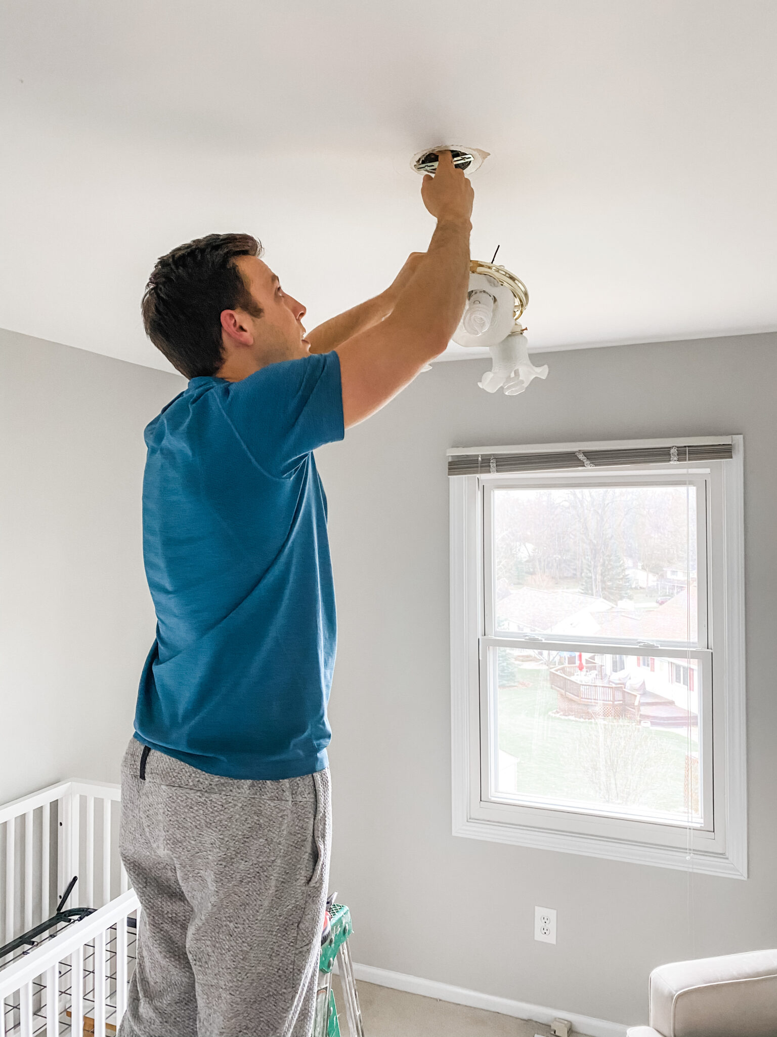 Replacing a Light Fixture: For Beginners - Come Stay Awhile by Amanda ...