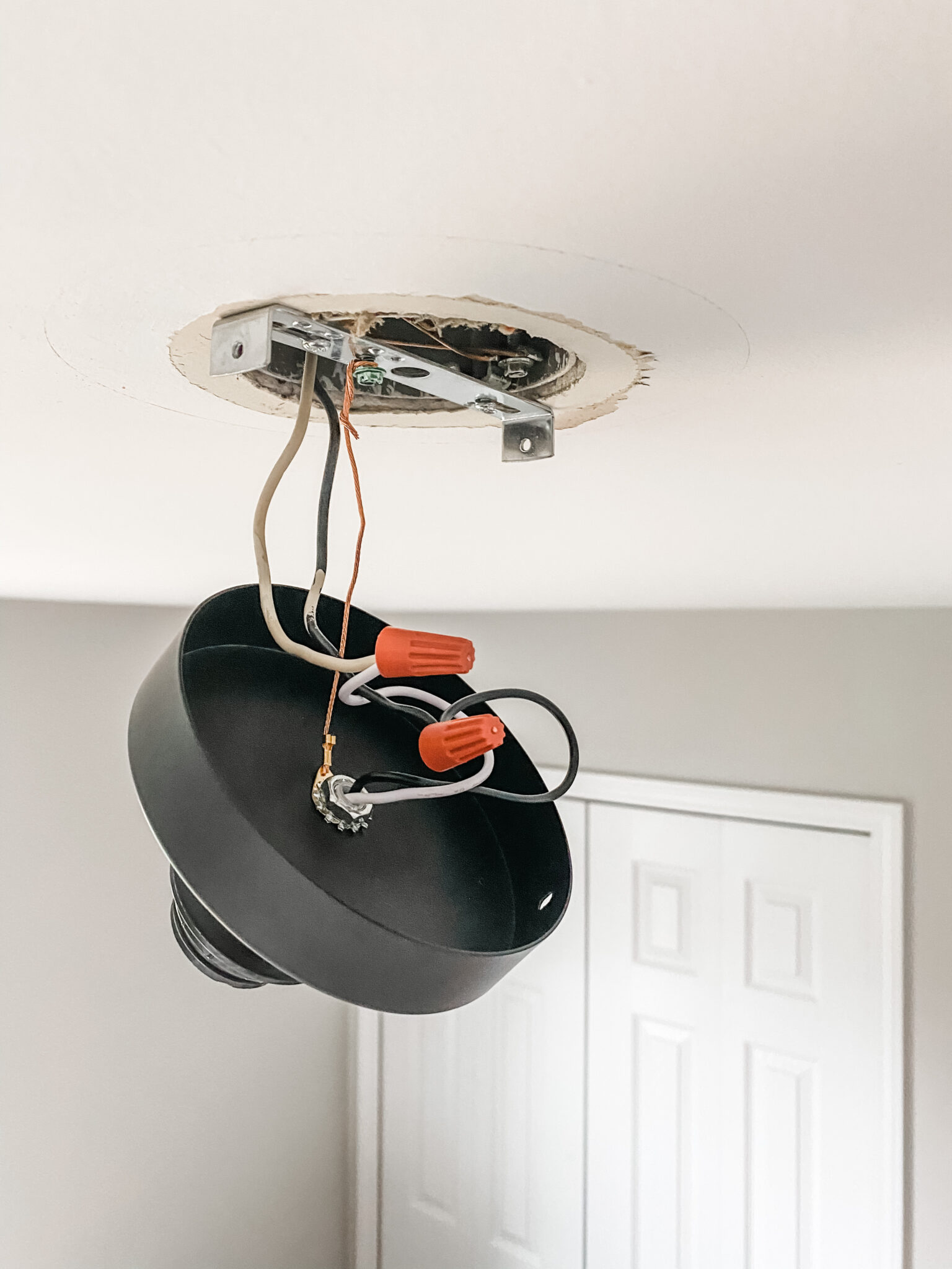 Replacing a Light Fixture: For Beginners - Come Stay Awhile by Amanda ...
