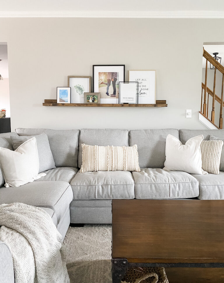 Building a Picture Ledge for Under $20! - Come Stay Awhile by Amanda ...