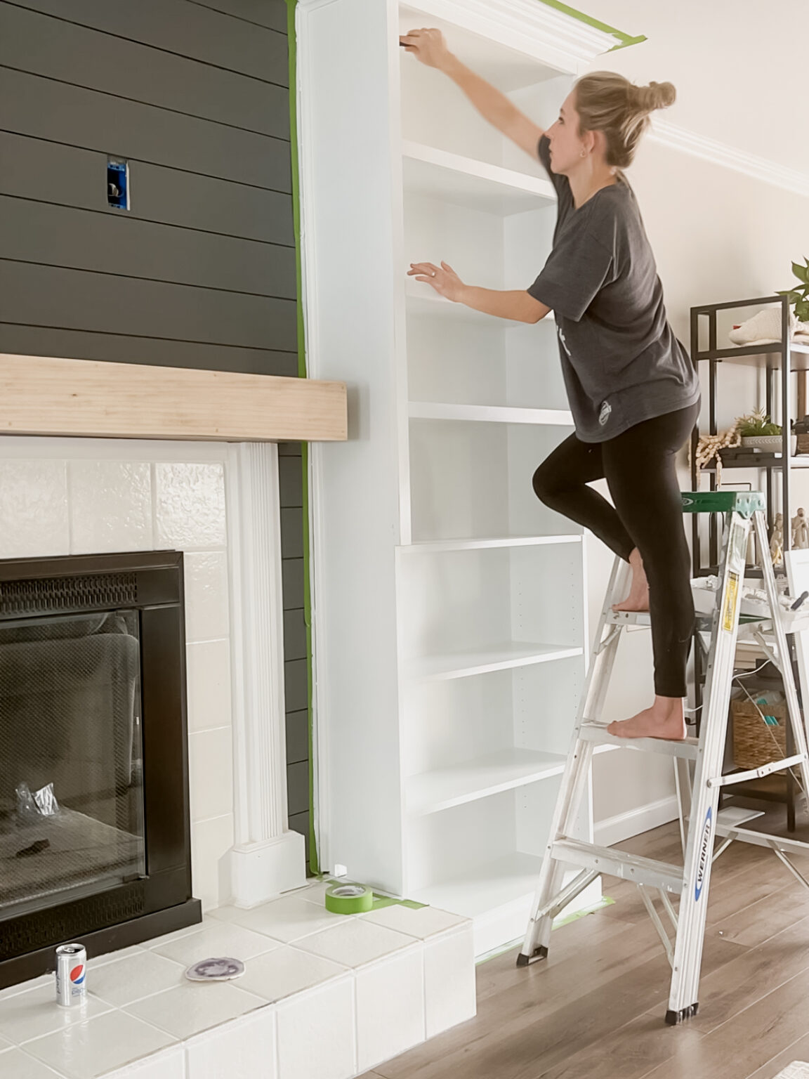 DIY Fireplace Built-Ins: IKEA Billy Bookcase Hack - Come Stay Awhile by ...