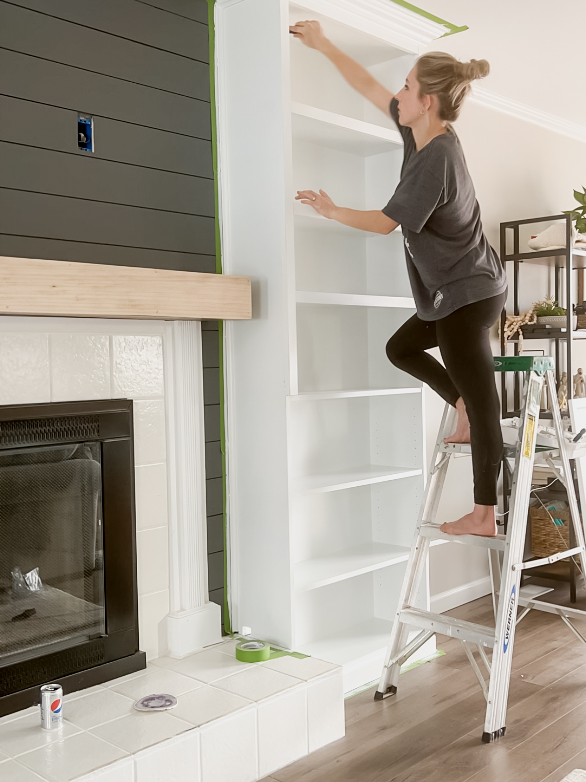 DIY Fireplace Built-Ins: IKEA Billy Bookcase Hack - Come Stay Awhile by ...