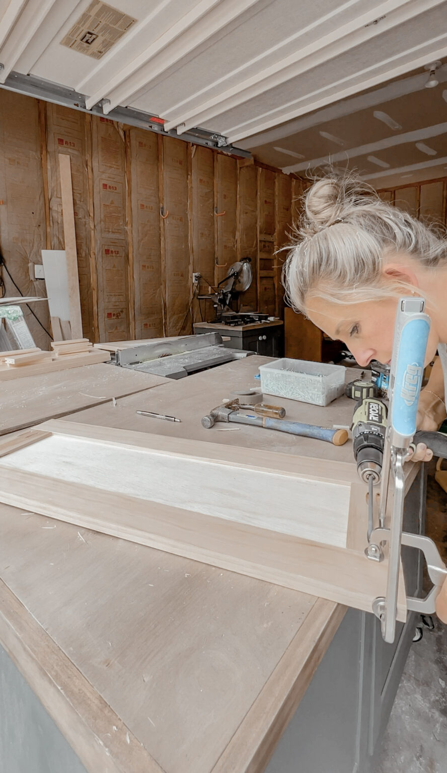 Detailed Tutorial for DIY Shaker Style Drawer Front - Come Stay Awhile ...