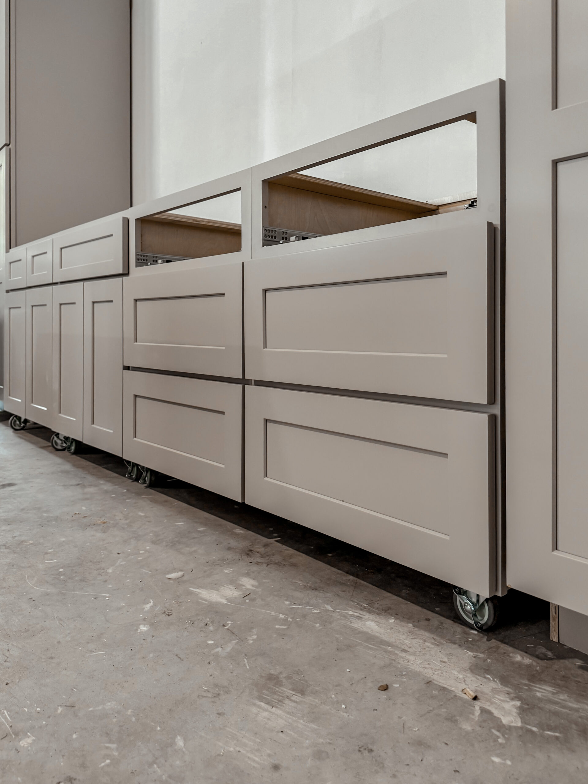 DIY Mobile Workbench: How to Add Caster Wheels to Your Cabinets - Come ...