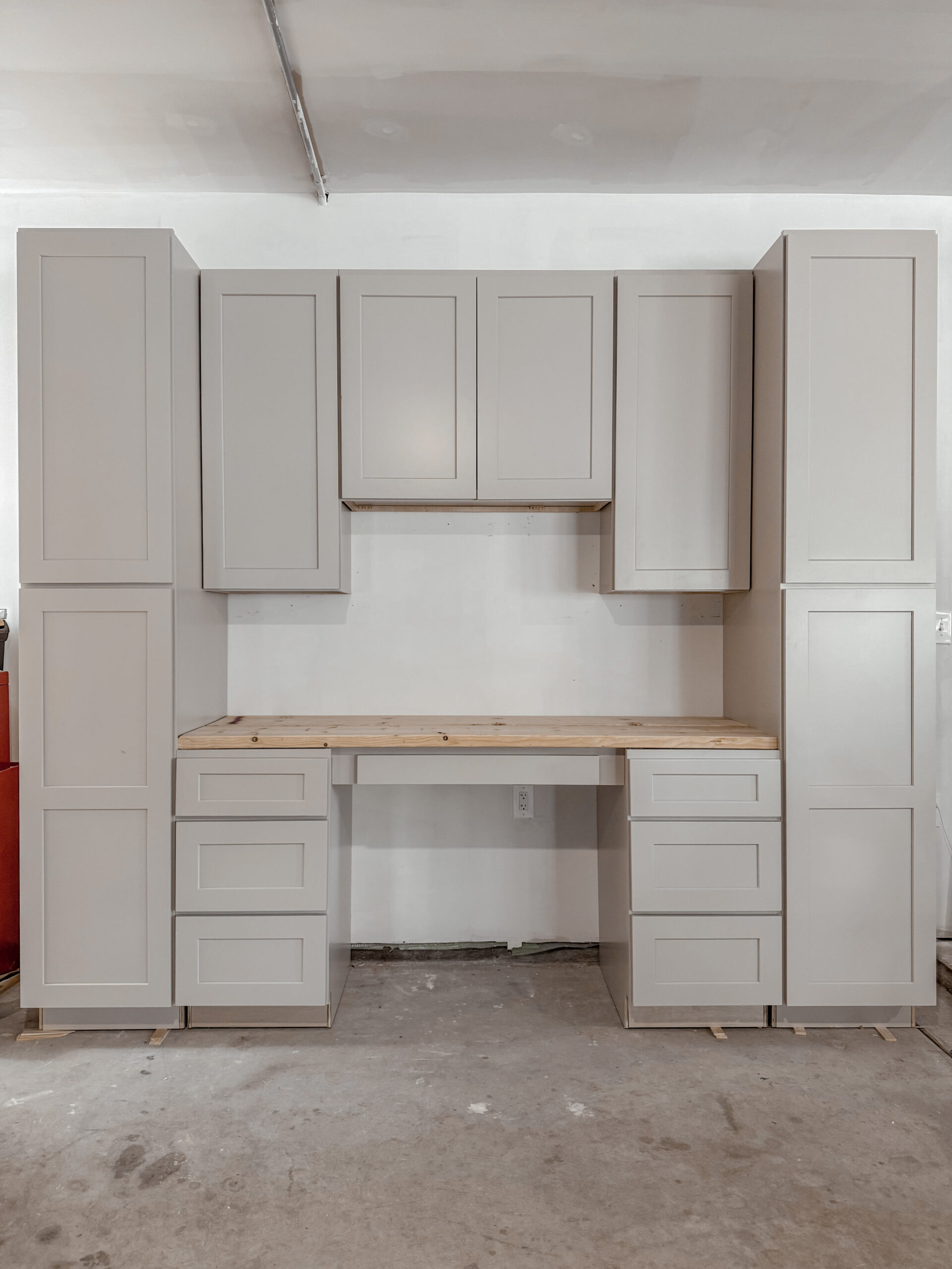 How to Hang Wall Cabinets by Yourself - Come Stay Awhile by Amanda ...