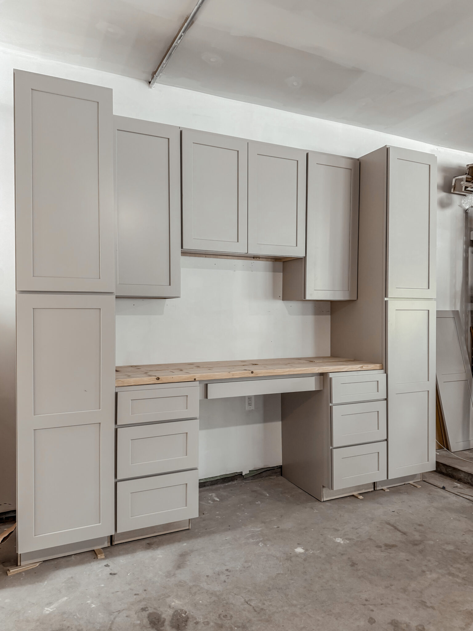 How to Hang Wall Cabinets by Yourself - Come Stay Awhile by Amanda Vernaci | Modern Farmhouse ...