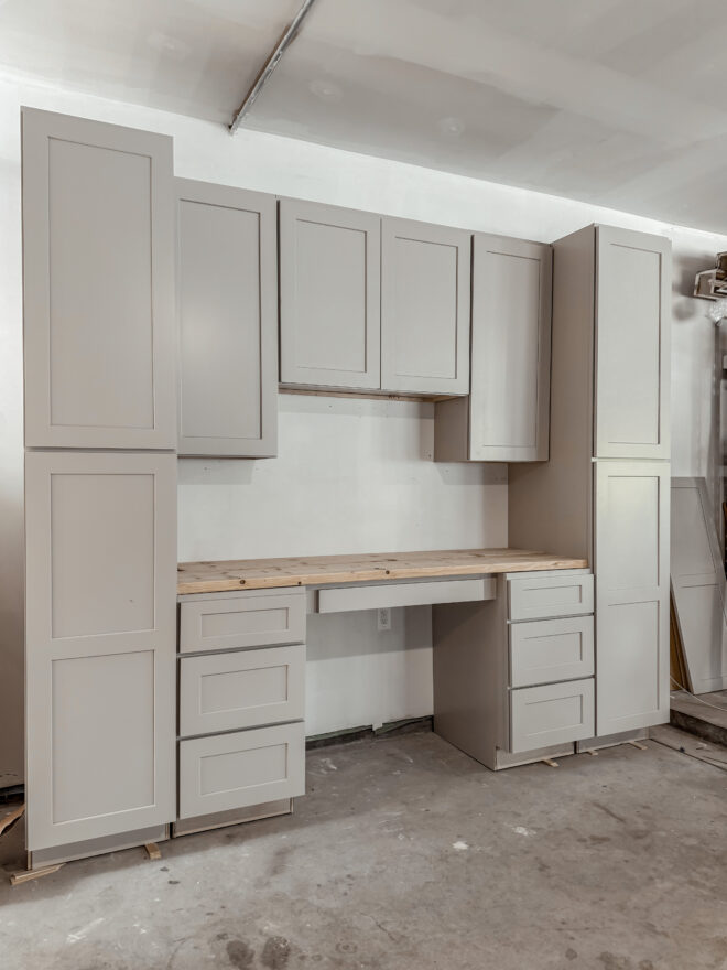 How to Hang Wall Cabinets by Yourself - Come Stay Awhile by Amanda ...