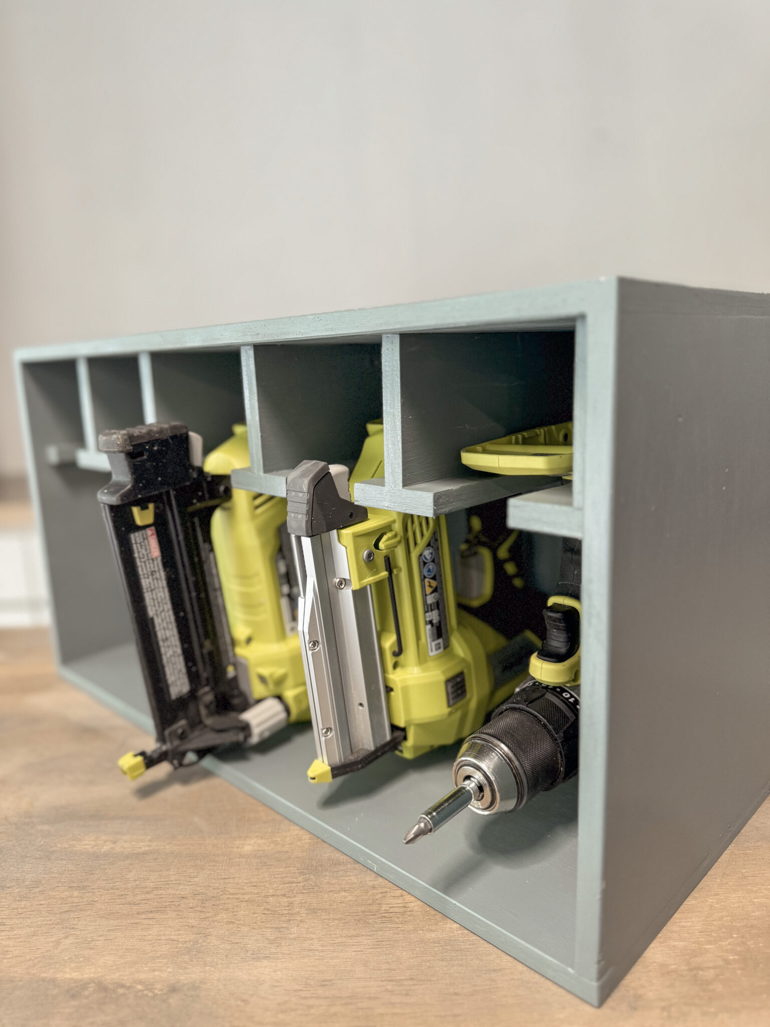 How to Build a DIY Tool Storage Hanging Rack - Come Stay Awhile by Amanda Vernaci | Modern ...