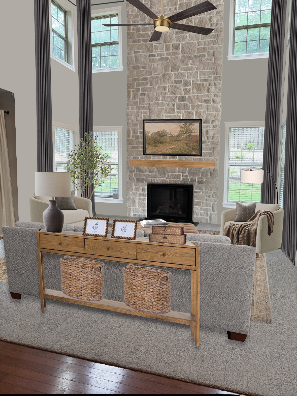 Spruce My Space: How to Update a 90s Fireplace - Come Stay Awhile by ...